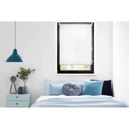 mydeco Seitenzugrollo &raquo;Trend&laquo; verdunkelnd ohne Bohren freih&auml;ngend wei&szlig; Polyester 150cm, einseitig verschiebbar, 45cm