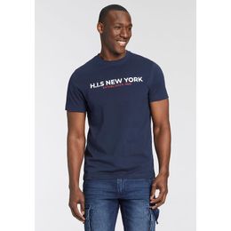 H.I.S. H.I.S Herren T-Shirt Mit gro&szlig;em Frontprint blau M (48/50)