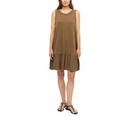 s.Oliver Damen s.Oliver Maxikleid Ohne Taschen Sommerkleid in Allover-Optik braun 44, N-Gr