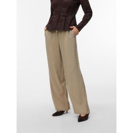 V&eacute;ro Moda Vero Moda Damen Schlupfhose &raquo;VMKATIE LOOSE PANT WVN NOOS&laquo; Materialmix beige XL (42), N-Gr