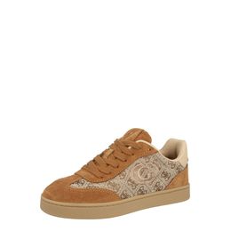 Guess Sneaker 'Jacek' Damen Gr&ouml;&szlig;e 35 cognac / brokat / cappuccino Sommerschuhe