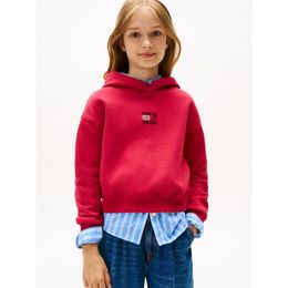 Tommy Hilfiger Jungen Kapuzensweatshirt &raquo;RHINE STONE FLAG HOODIE&laquo;, Kinder bis 16 Jahre rot 7 (122)