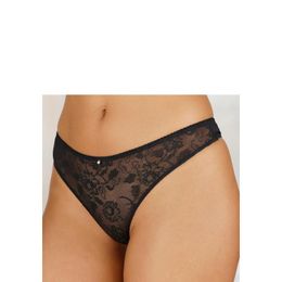 Lascana Damen Lascana String aus feiner, flacher Spitze schwarz 36/38