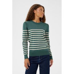 Saint Tropez Damen Strickpullover &raquo;MilaSZ LS Striped&laquo; gr&uuml;n XS