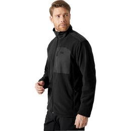 Helly Hansen Herren Fleecejacke &raquo;DAYBREAKER BLOCK JACKET&laquo; mit Kinnschutz am Kragen, leicht, schnell trocknend, atmungsaktiv schwarz S