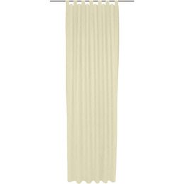 WIRTH Vorhang &raquo;Westport&laquo; Schlaufen 1 Stk. tlg. beige Jacquard, Polyester 225cm, Schlaufen, 132cm