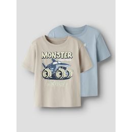 name it Jungen T-Shirt &raquo;NMMVANYO 2P SS NREG TOP&laquo; Packung, 2 Baumwolle, regular fit beige 104