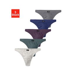 H.I.S. H.I.S Herren String &raquo;Herren Unterhose&laquo; Packung, 5 Stk. in Baumwollstretch-Qualit&auml;t bunt 8 (XXL), 5 Stk.