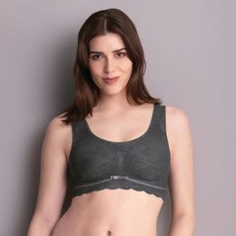 Anita Since 1886 Damen Anita since 1886 Bralette &raquo;Essential Lace&laquo; mit Spitze, herausnehmbare Schaumcups, feminin, atmungsaktiv grau XL, N-Gr