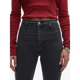 Topshop Damen Topshop Skinny-fit-Jeans &raquo;TSJONI HR SKINNY DNM JEANS BLW NOOS&laquo; Baumwollmischung, skinny fit, high waist grau 30, L&auml;nge 32