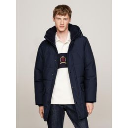 Tommy Hilfiger Herren Parka &raquo;ROCKIE UTILITY PARKA&laquo; mit Kapuze Winterjacke, Outdoorjacke hoch geschlossen, Stehakragen mit Fellimitat blau S