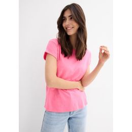 bonprix Damen bonprix T-Shirt &raquo;Boxy-Shirt&laquo; 1 lockere, figurumspielende Passform, Kurzarm, Rundhalsausschnitt 32/34 (XS)