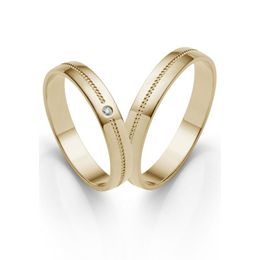 Firetti Unisex Trauring &raquo;Schmuck Geschenk Gold 375 Hochzeit Ehering "LIEBE"&laquo; Made in Germany, wahlweise mit oder ohne Brillant gold 52, 0 SI = kleine 