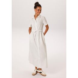 Aniston Casual Damen Aniston CASUAL Sommerkleid im edlen Nadelstreifen-Dessin wei&szlig; 38, N-Gr