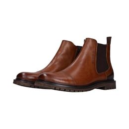 Bugatti Herren Bugatti Chelseaboots Stiefelette mit Stretcheinsatz und Anziehlasche - schmale Form 45