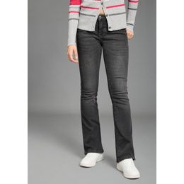 Kangaroos Damen Kangaroos Bootcut-Jeans mit ausgestellter Beinform, aus Baumwolle und Elasthan grau 46, N-Gr