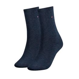 Tommy Hilfiger Damen Socken &raquo;TH WOMEN SOCK CASUAL 2P&laquo; 2 Paar, 2 Stk. tlg. mit flacher Zehennaht blau 39-42
