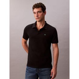 Calvin Klein Jeans Herren Poloshirt &raquo;SS CASUAL PIQUE CLASSIC POLO&laquo; Mit Rundhalsausschnitt schwarz S