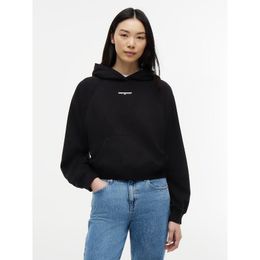Tommy Jeans Damen Kapuzensweatshirt &raquo;TJW SCRIPT RAGLAN HOODIE&laquo;, Baumwollmischung, K&auml;ngurutasche XL (46)