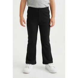 Kids Only M&auml;dchen KIDS Only Leggings &raquo;KOGFEVER RIB FLARED PANTS CP JRS NOOS&laquo; schwarz 116, N-Gr