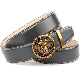 Anthoni Crown Herren Lederg&uuml;rtel grau 110