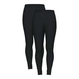 Pieces Damen Pieces Leggings &raquo;PCAMELIA LEGGINGS 2-PACK NOOS BC&laquo; schwarz L (40), N-Gr
