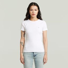 G-Star Raw G-Star Damen G-STAR T-Shirt &raquo;Slim Rib Wmn&laquo; in Rundhalsform wei&szlig; XXL