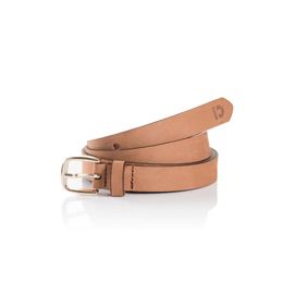 Tom Tailor Damen Tom Tailor Synthetikg&uuml;rtel &raquo;TTDMEGAN&laquo; schmal & vielseitig kombinierbar (2 cm Breite) beige 85