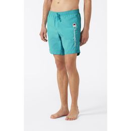 Champion Herren Badeshorts &raquo;Icons Beachshort Long&laquo; f&uuml;r Schwimmen, sportlicher Stil, l&auml;ngere Form blau S (46), N-Gr