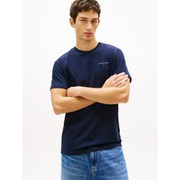 Tommy Jeans Herren T-Shirt &raquo;TJM SLIM FIT LINEAR 2PACK&laquo; Packung, 2 Rundhals, Jersey blau XXL