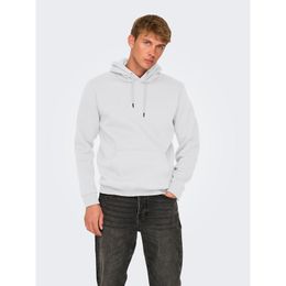 Only & Sons Only & Sons Herren ONLY & SONS Kapuzensweatshirt &raquo;ONSCERES HOODIE SWEAT NOOS&laquo;, Baumwollmischung, regular fit grau L
