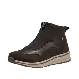 Rieker Damen Sneakerboots Stiefelette, High-Top Sneaker mit Rei&szlig;verschluss vorne 36