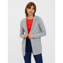V&eacute;ro Moda Vero Moda Damen Cardigan &raquo;VMDOFFY OPEN HOOD&laquo; grau XS
