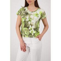 monari Damen T-Shirt &raquo;Shirt Blume Allover&laquo; Regular fit mit Blumenprint 34