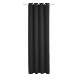WIRTH Vorhang &raquo;Dim out&laquo; &Ouml;sen 1 Stk. tlg. schwarz Polyester 150cm, &Ouml;sen, 145cm