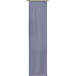 WIRTH Schiebegardine &raquo;Newbury&laquo; Klettband 1 Stk. tlg. Ohne Befestigungszubeh&ouml;r, Breite: 57 cm blau Jacquard, Baumwolle, Polyester 145cm, Klettband, 57cm