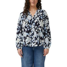 S.Oliver Curve Damen s.Oliver CURVE Langarmbluse in floraler Optik und aus reiner Viskose 50