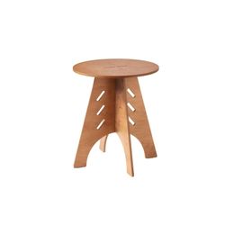 sobuy Couchtisch mit Zapfenverbindungen Braun 32x32x48,5cm Industriell