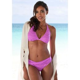 Lascana Damen Lascana Bikini-Hose &raquo;Omara&laquo; aus recycelten Material lila 36, N-Gr