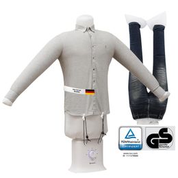 Sommertal B&uuml;gelpuppe Gentleman &ndash; Hemdenb&uuml;gler & B&uuml;gelmaschine f&uuml;r Hemden, Blusen, T-Shirts, Hosen &ndash; B&uuml;gelautomat mit 2-in-1 B&uuml;geln & Trocknen Funktionen &ndash; effiziente B&uuml;gelhilfe