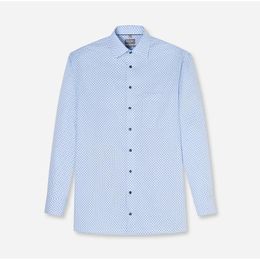 OLYMP Herren OLYMP Langarmhemd &raquo;Luxor&laquo; Businesshemd, comfort fit, New Kentkragen blau 41, Verl&auml;ngerter Arm