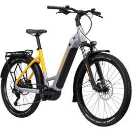 GHOST Unisex &raquo;E-Teru Universal EQ Low - Bosch Mittelmotor&laquo; 10 Gang Shimano Cues U6000 Shadow+ Schaltwerk Kettenschaltung Mittelmotor 250 W gelb 45cm, 