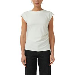 s.Oliver BLACK LABEL Damen s.Oliver BLACK LABEL T-Shirt mit Raffung wei&szlig; 44