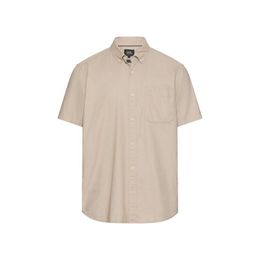 Camel Active Herren Camel Active Kurzarmhemd mit Brust Tasche beige 4XL, N-Gr