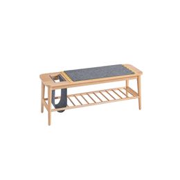 sobuy Schuhbank mit 2 Schubladen Holzfarbe 110x37x44,5cm Modern