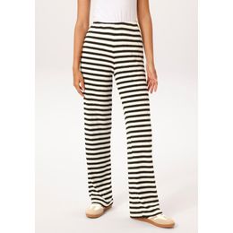 Aniston Casual Damen Aniston CASUAL Schlupfhose im interessanten Ringel-Dessin schwarz-wei&szlig; 38, N-Gr