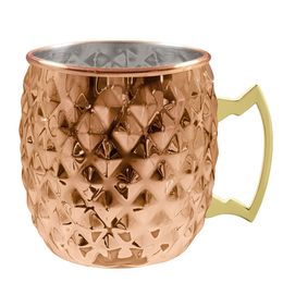 ich-zapfe Becher, Tasse - Diamond Moscow Mule, Kupfer, 550 ml
