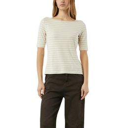 comma, Comma Damen T-Shirt im Streifen-Design 46