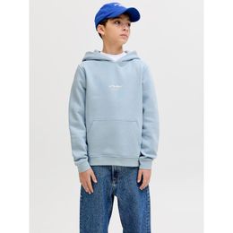 Jack & Jones Jack & Jones Junior Jungen Kapuzensweatshirt &raquo;JJESOHO SWEAT HOOD NOOS JNR&laquo;, Baumwollmischung, relaxed fit blau 128