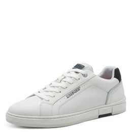 Marco Tozzi Herren Marco Tozzi Sneaker , Freizeitschuh, Halbschuh, Schn&uuml;rer mit Ziern&auml;hten und Kontrastbesatz wei&szlig; 44